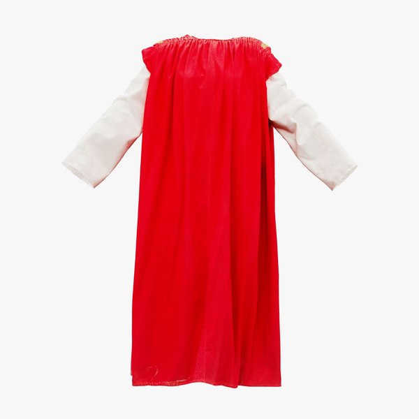 Big Cape Dress 3D model - TurboSquid 1850544