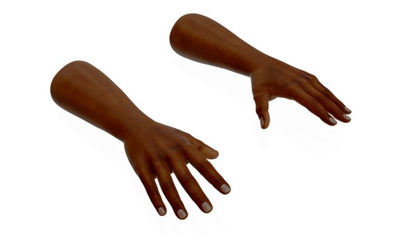 modelo 3d Hombre afroamericano manos amañadas - TurboSquid 2167294