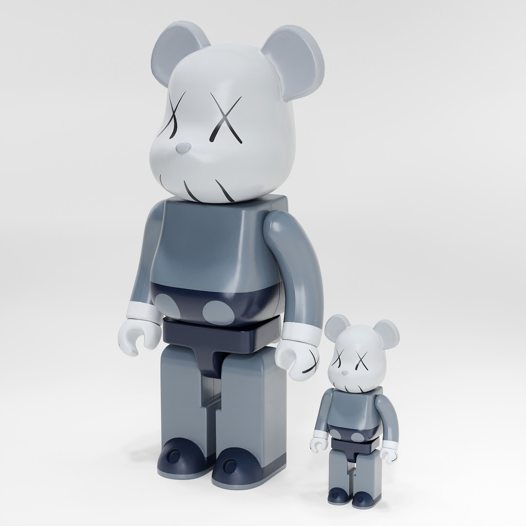 3D Model Bearbrick KAWS Companion Gray - TurboSquid 1886965