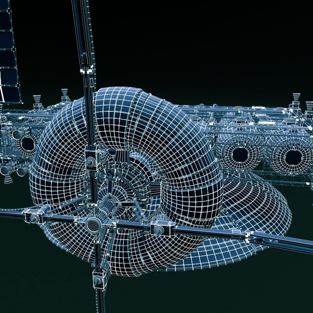 3d Model Asteroid Mining Platform