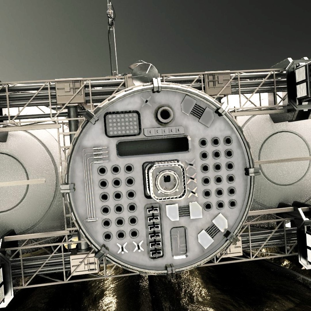 3d Model Asteroid Mining Platform