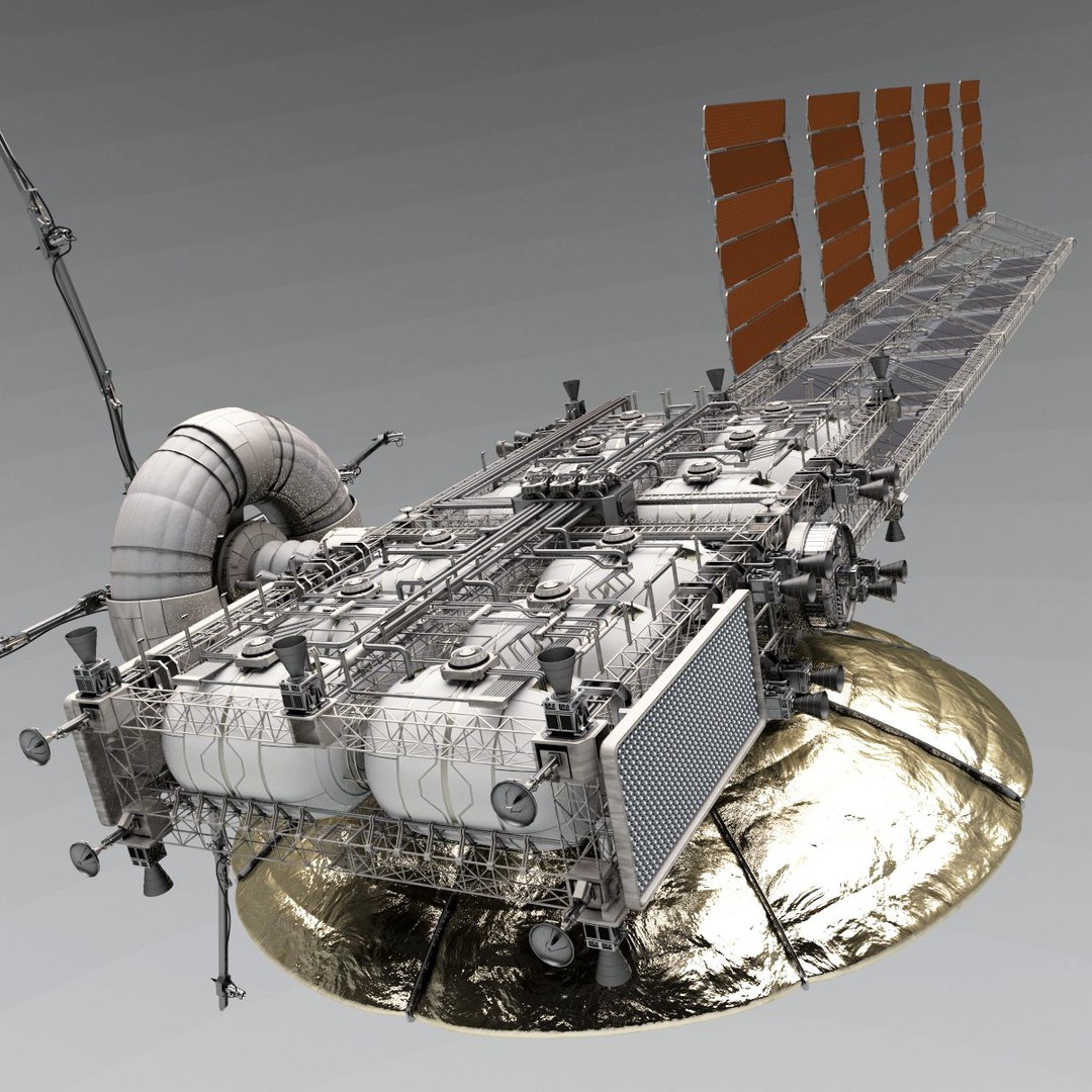 3d Model Asteroid Mining Platform