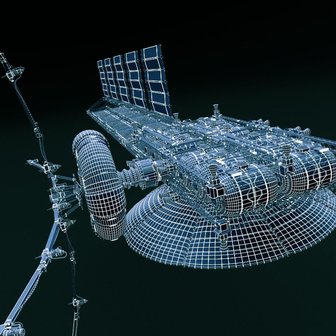 3d Model Asteroid Mining Platform