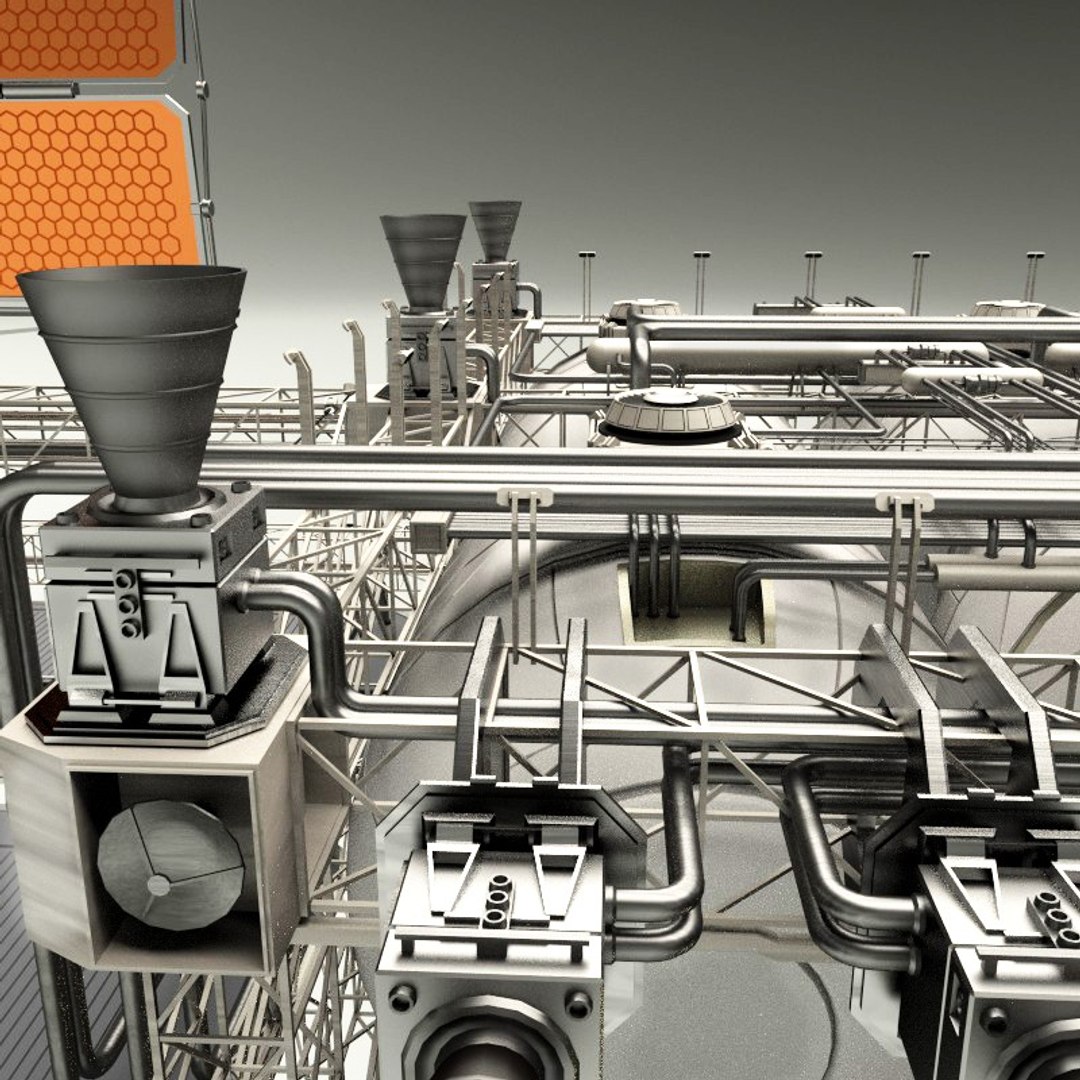 3d Model Asteroid Mining Platform