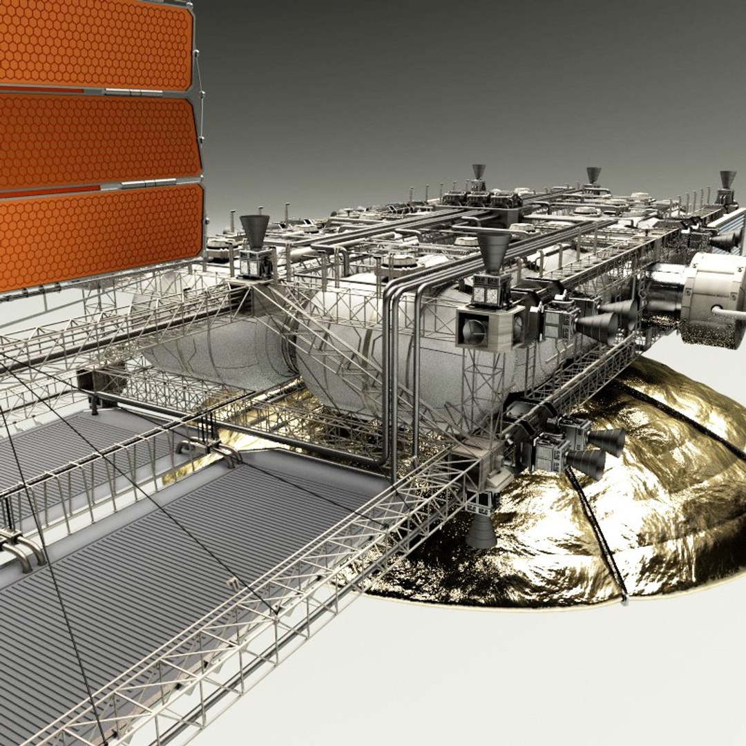 3d Model Asteroid Mining Platform