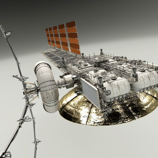 3d model asteroid mining platform