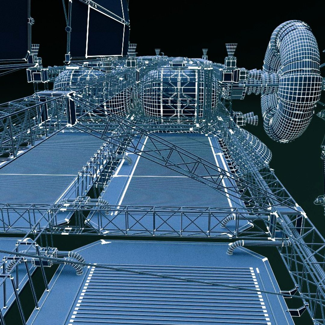 3d Model Asteroid Mining Platform