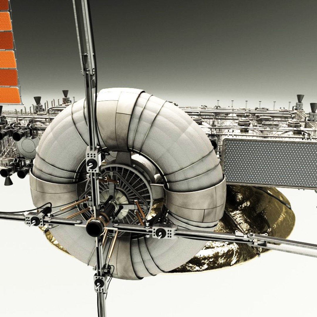 3d Model Asteroid Mining Platform