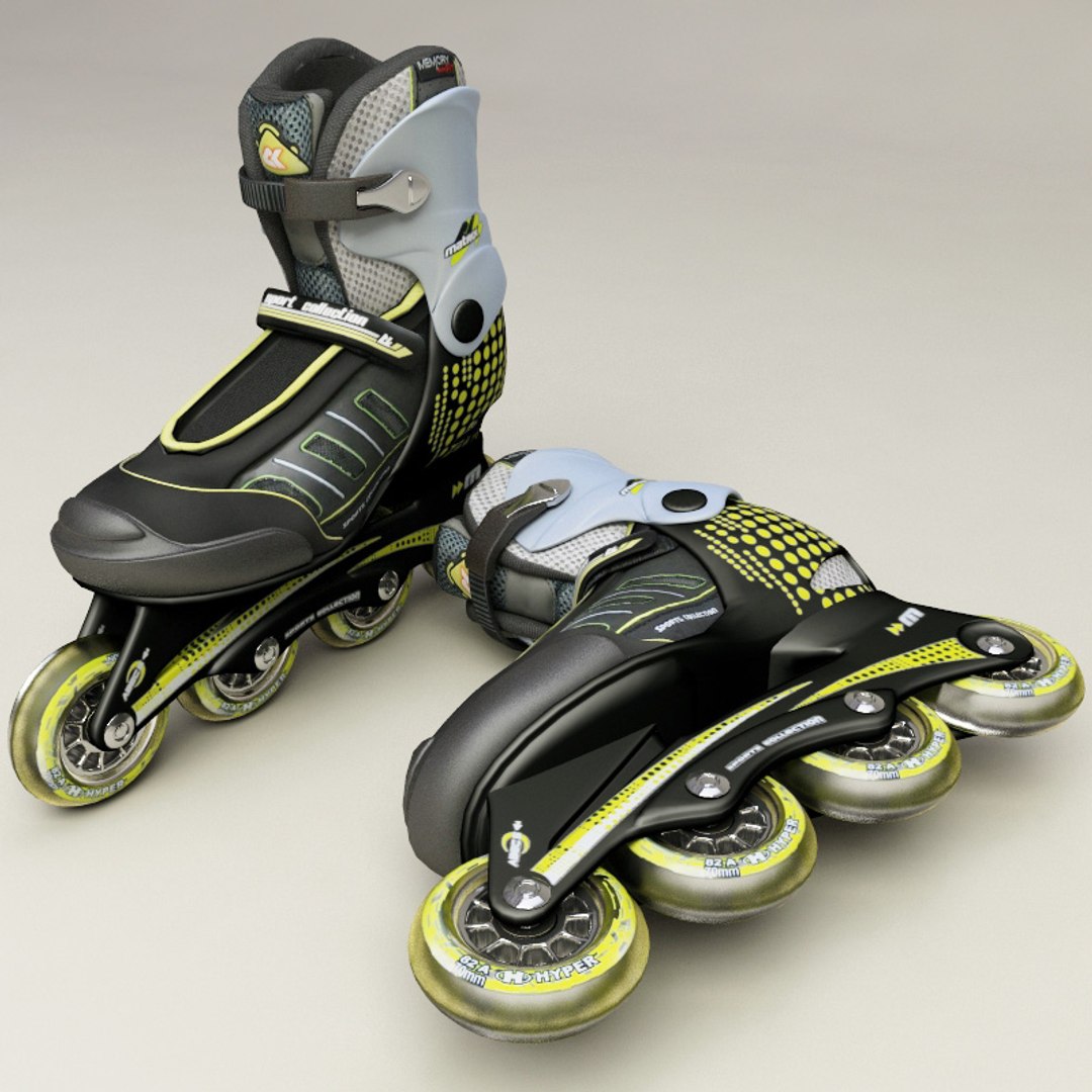 3d Model Roller Blades