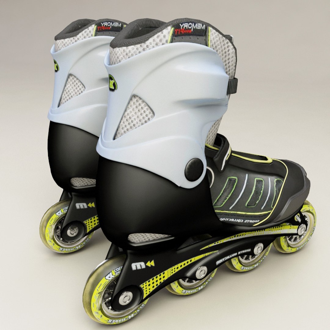 3d model roller blades