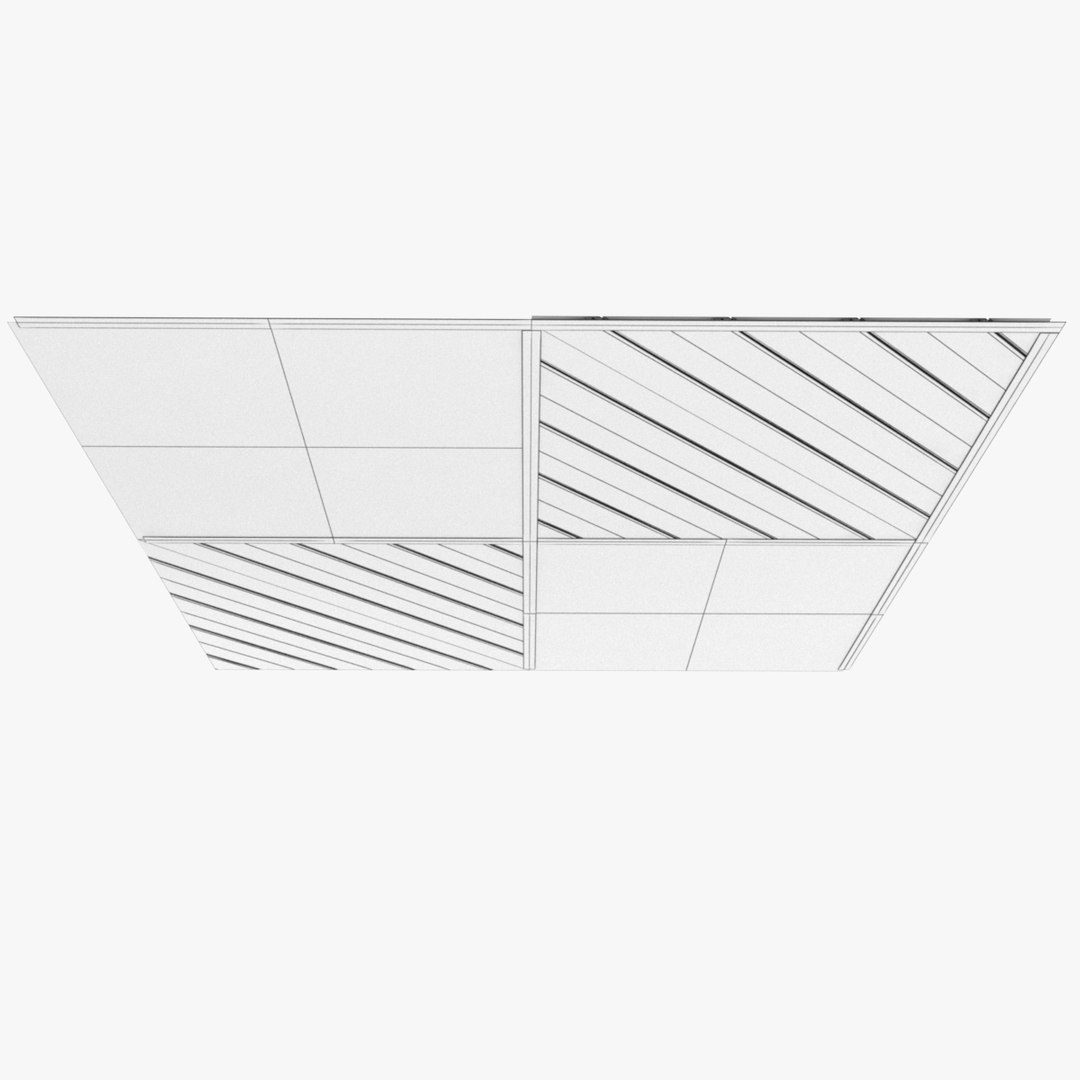3d Model Wooden Ceiling Tileable Pattern