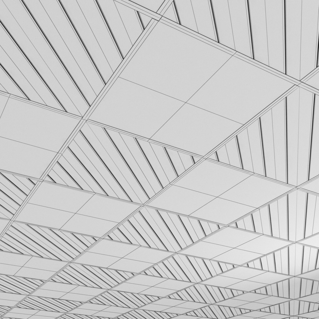 3d Model Wooden Ceiling Tileable Pattern