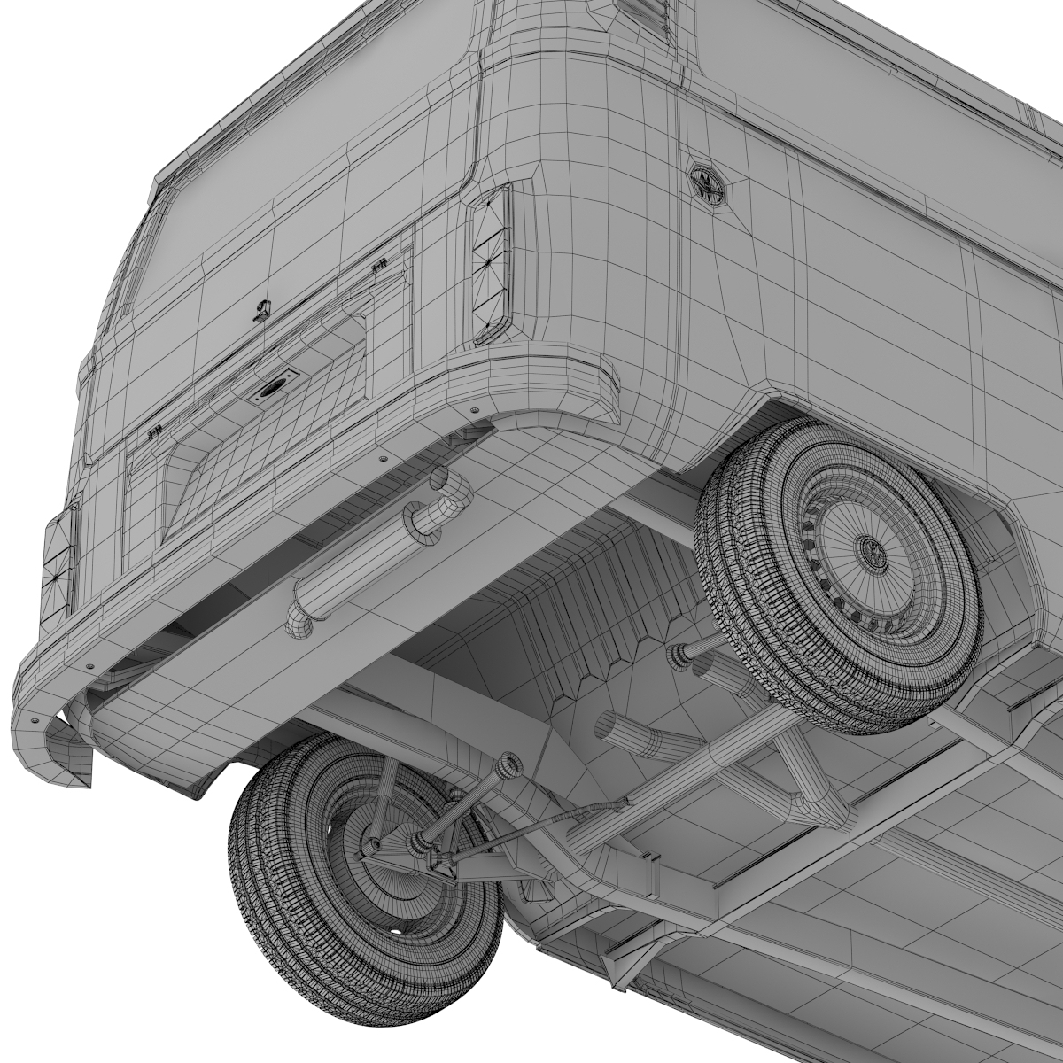 volkswagen t2 3d max