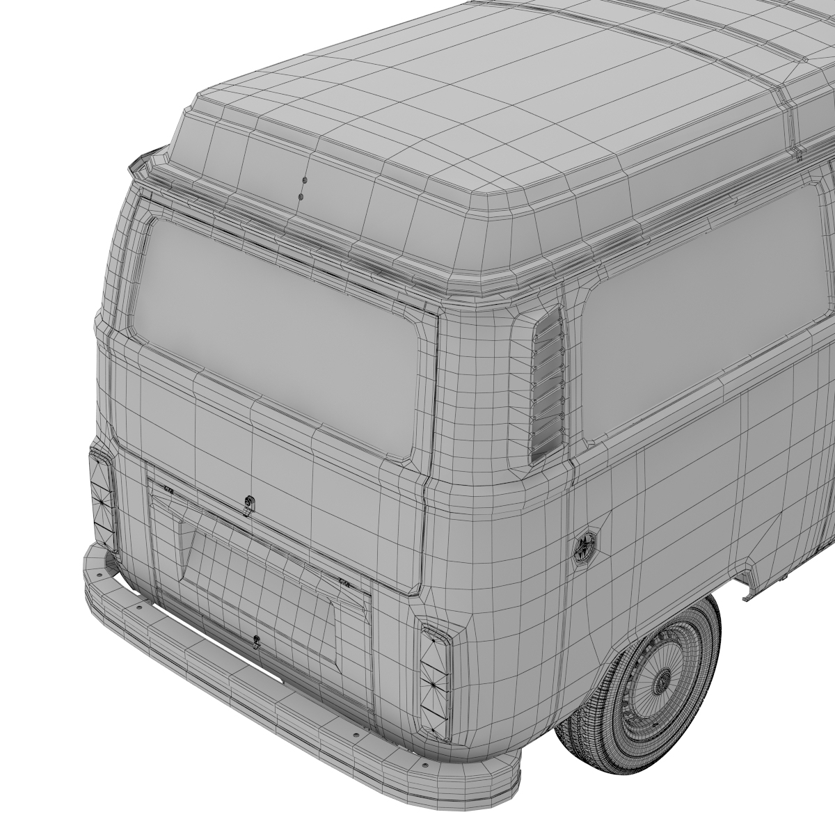 volkswagen t2 3d max