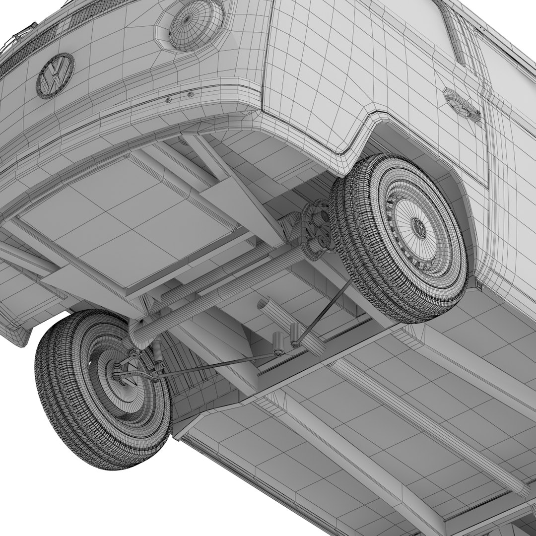 Volkswagen T2 3d Max