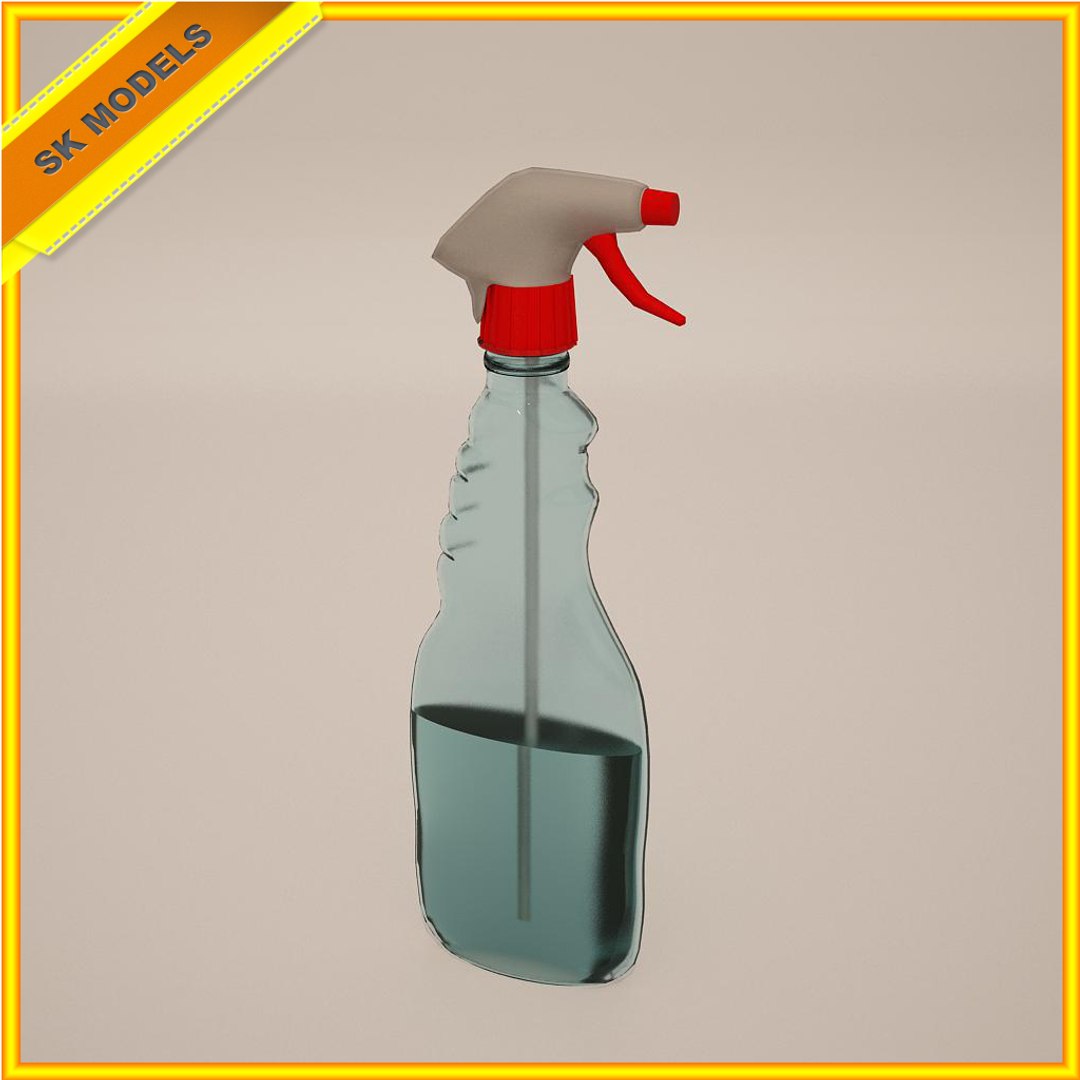 cleaning spray 3d model