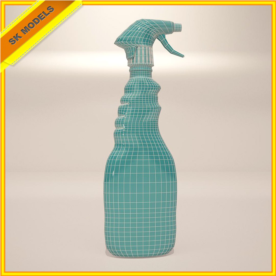 cleaning spray 3d model