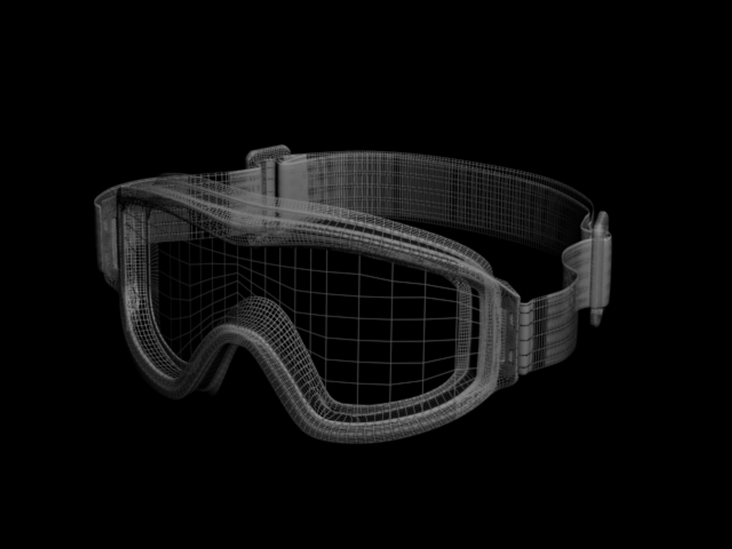 Tactical Goggles 3d Model