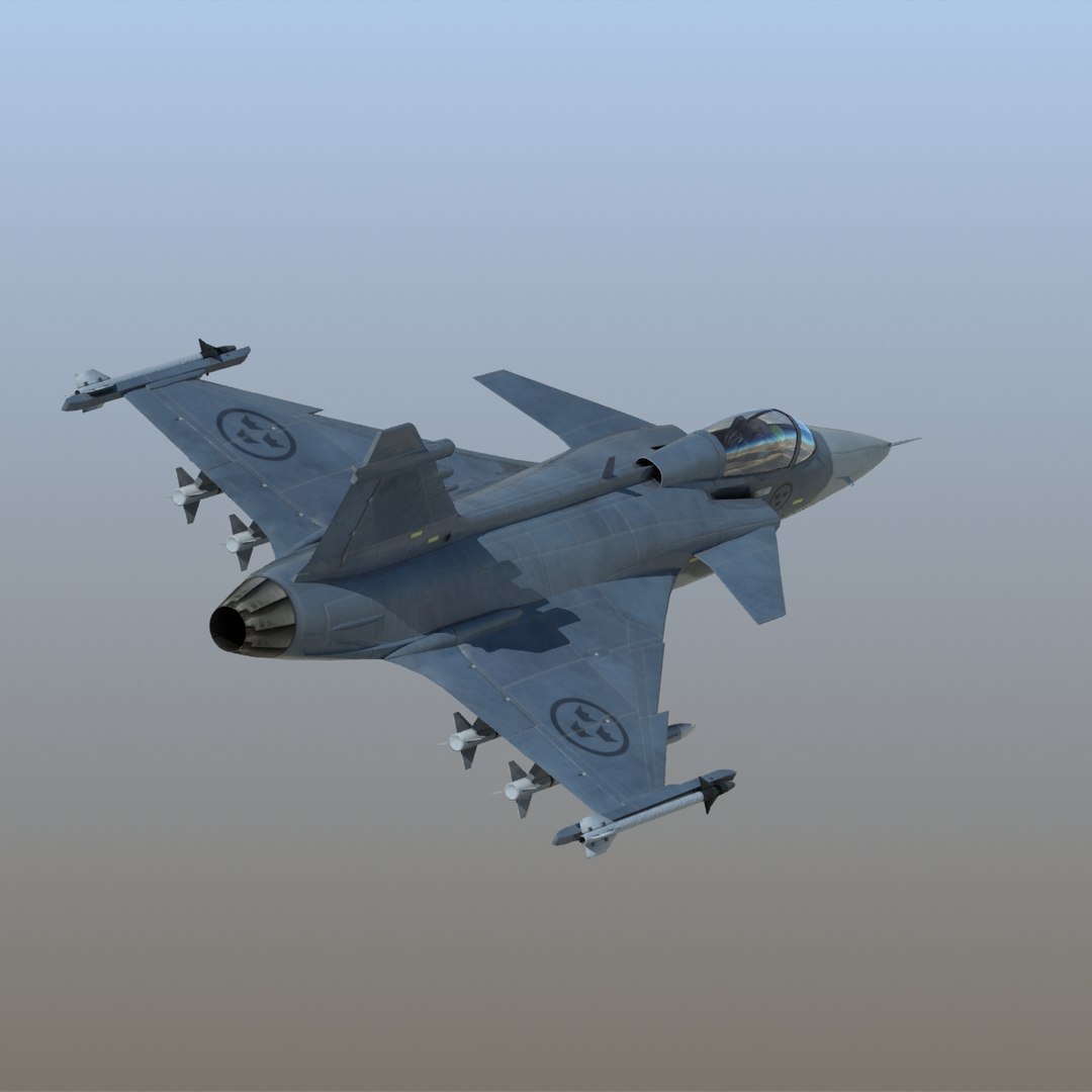 3d model nato fighter aircraft set