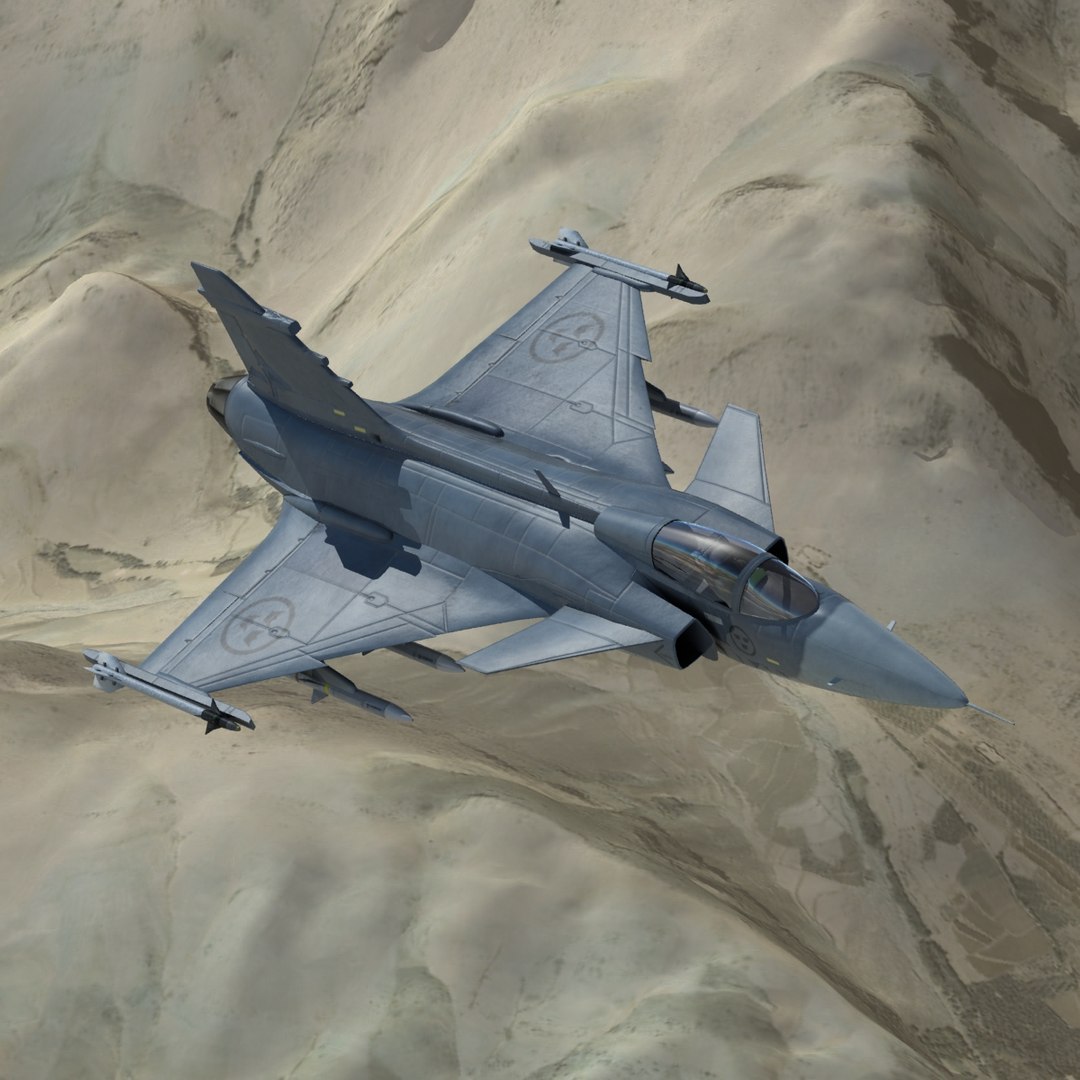 3d model nato fighter aircraft set