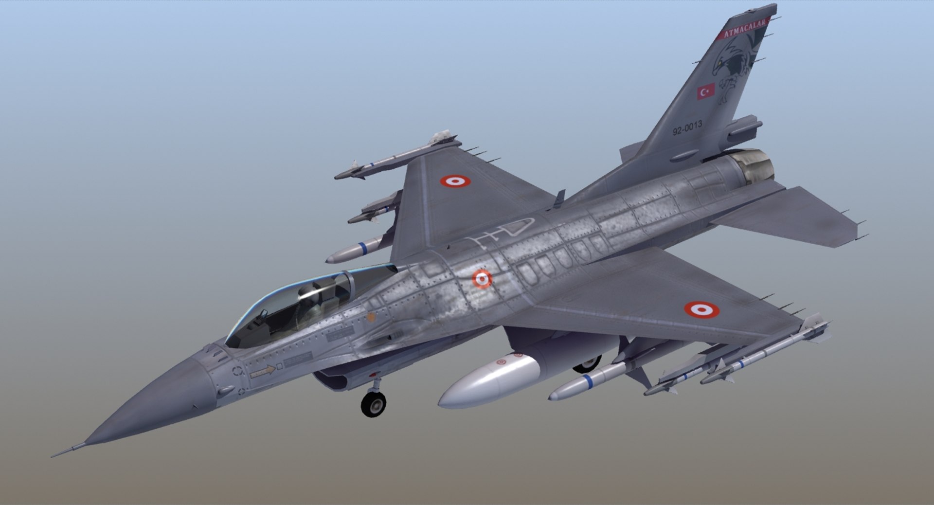 3d model nato fighter aircraft set