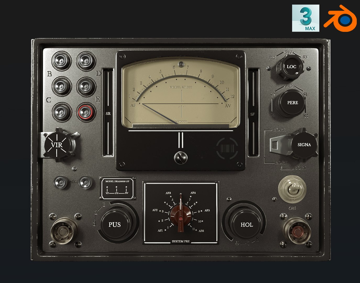 Control Panel 3D Model - TurboSquid 1931754