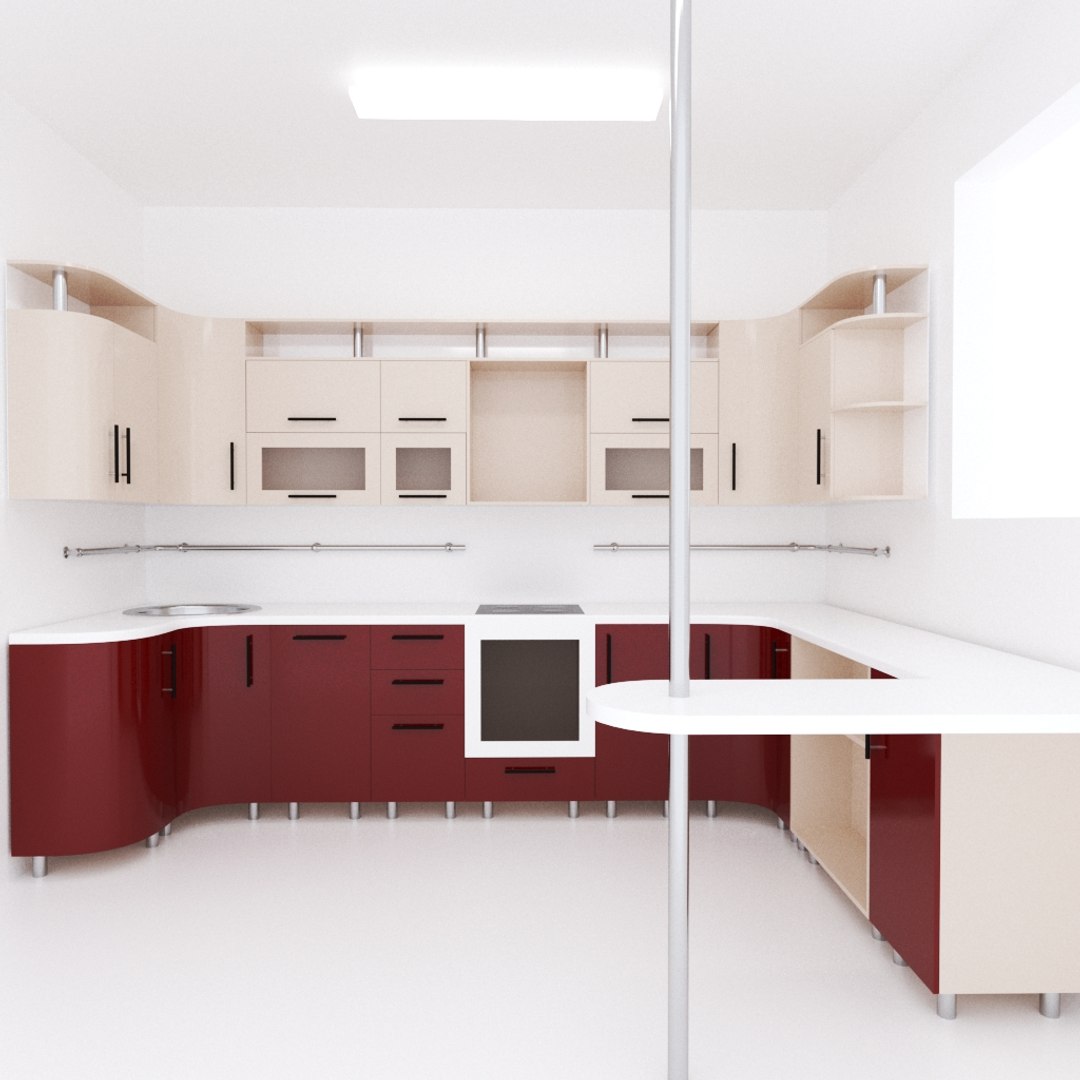 Cupboard Kitchen Model - TurboSquid 1275823
