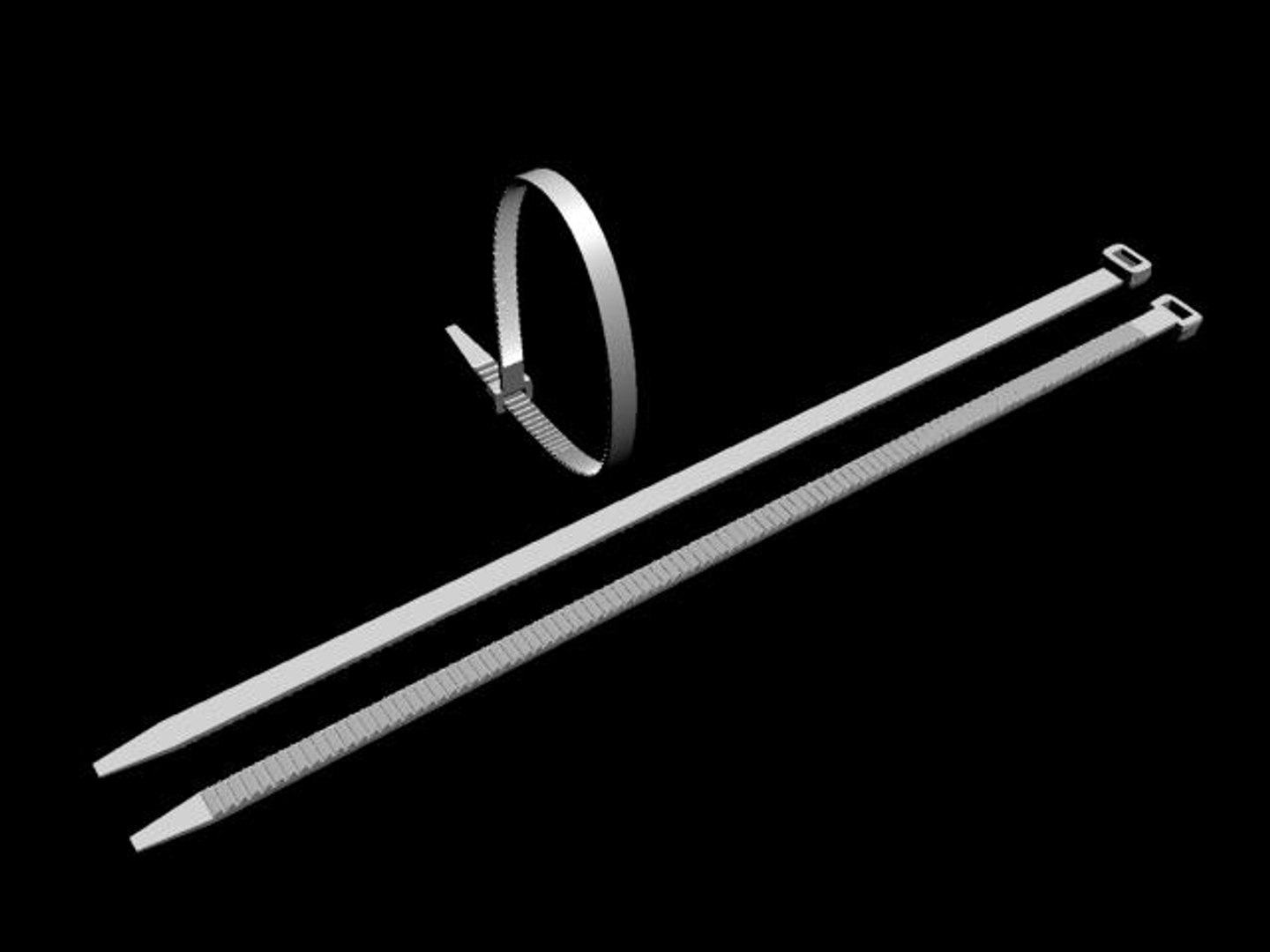 realistic tie binder 3d model