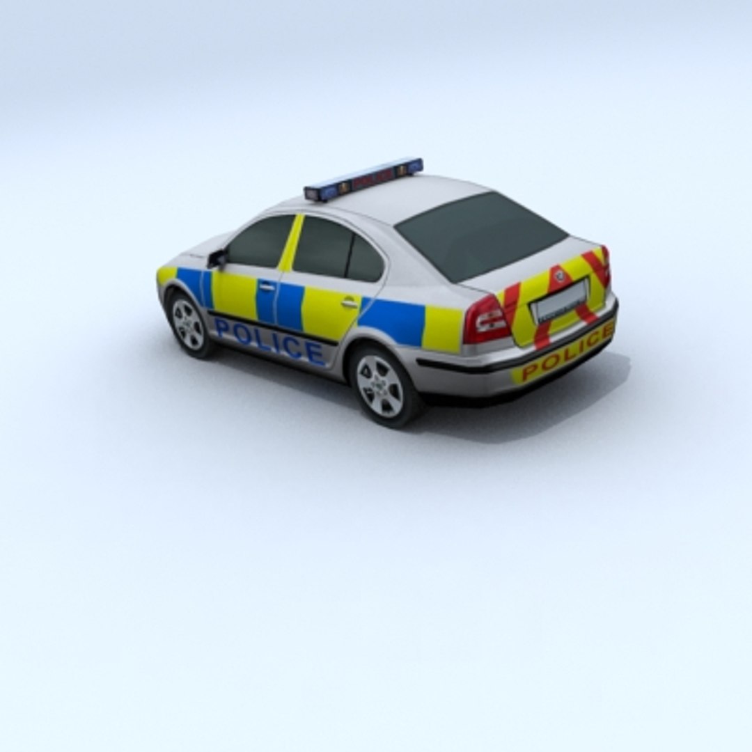 Skoda Octavia Cop Vehicle Car 3d 3ds