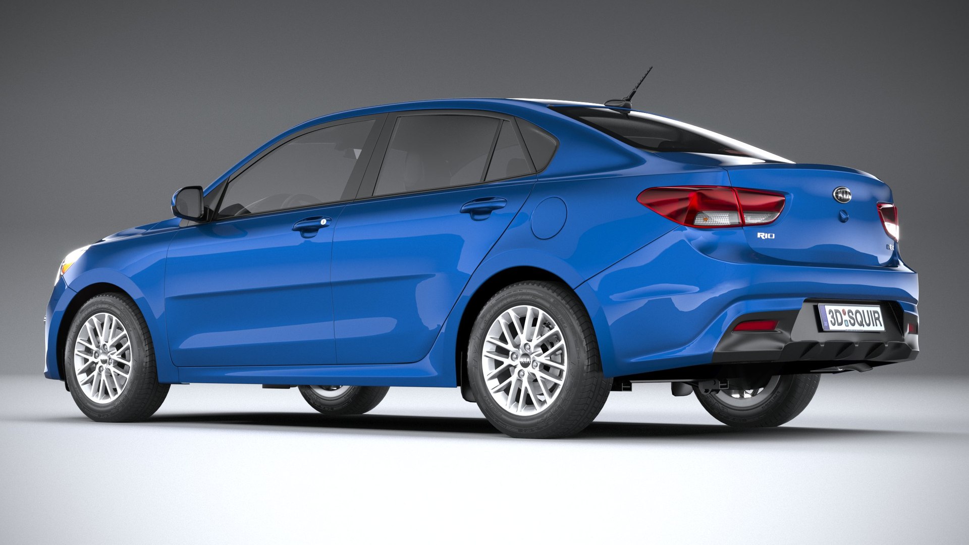3D Kia Rio Sedan Model - TurboSquid 1520111