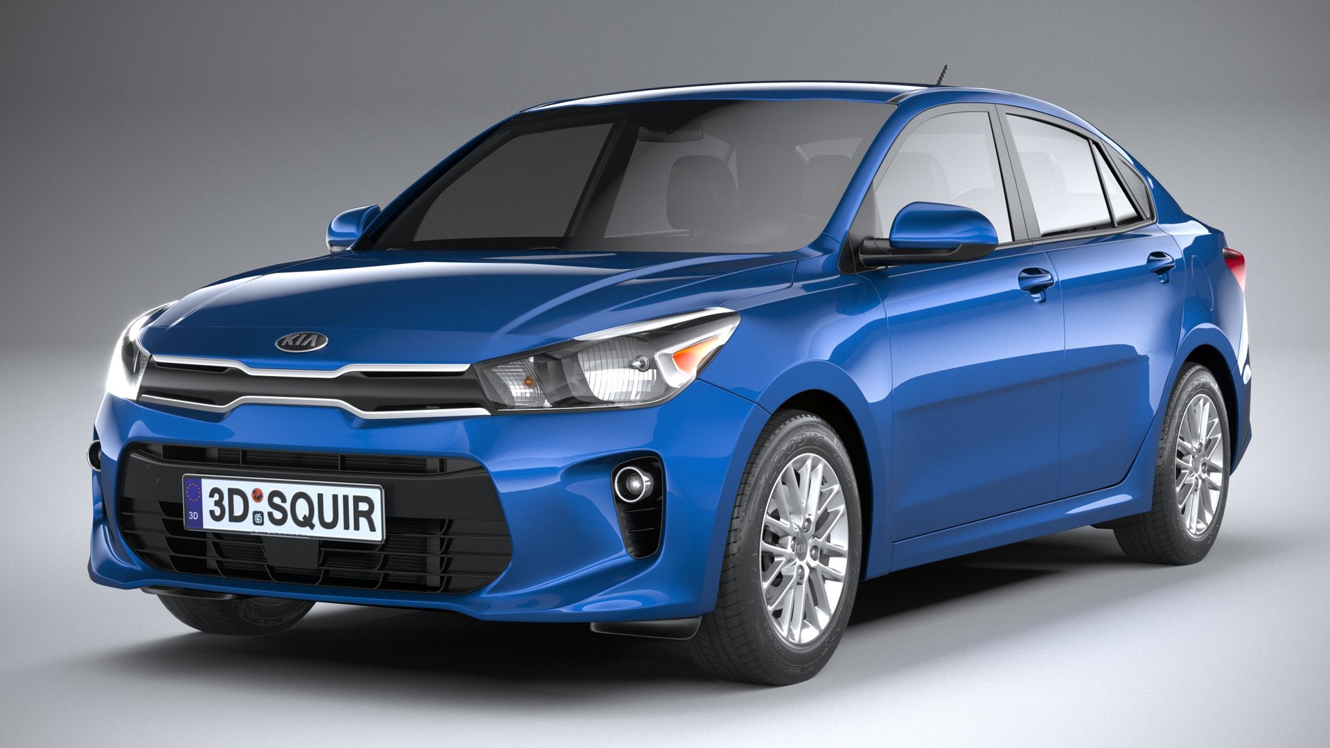 3D Kia Rio Sedan Model - TurboSquid 1520111