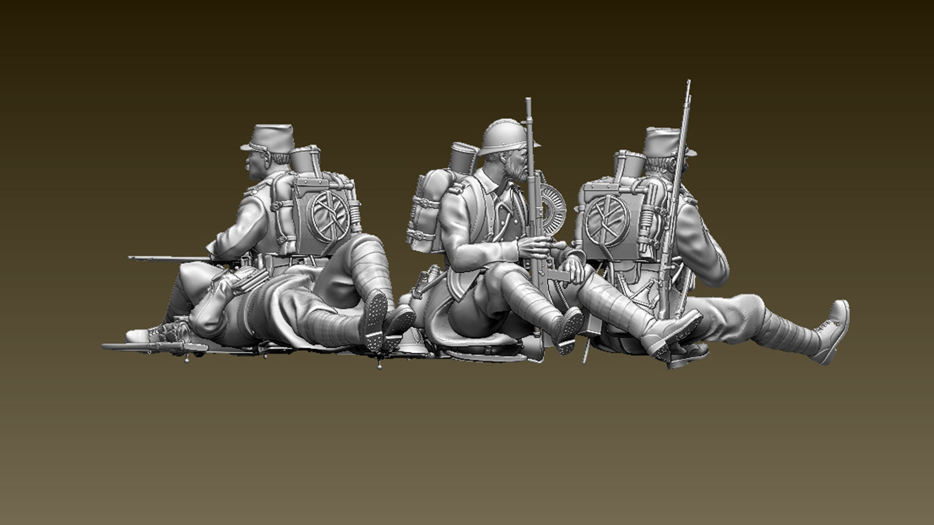 French soldier ww1 3D model - TurboSquid 1764956