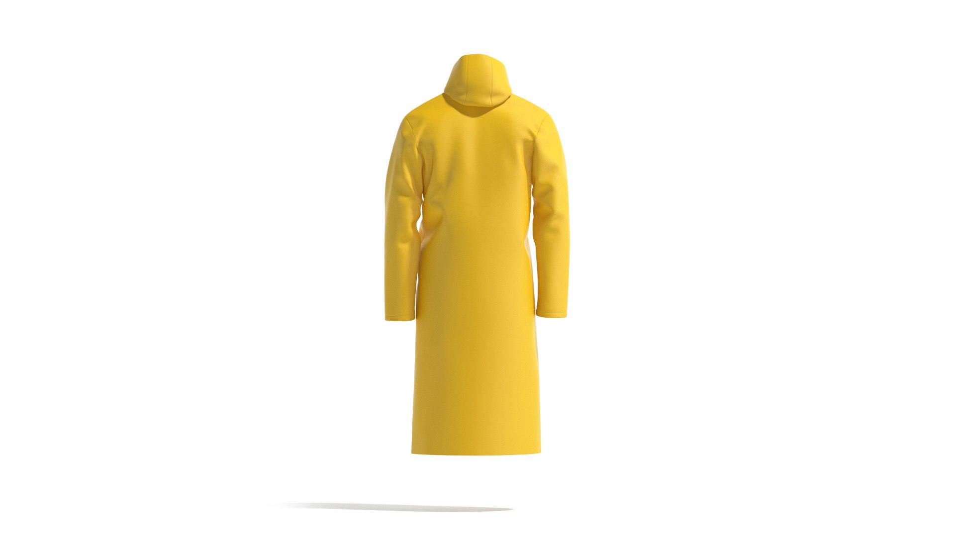 Yellow Rain Coat - waterproof raincoat jacket 3D model - TurboSquid 2131055