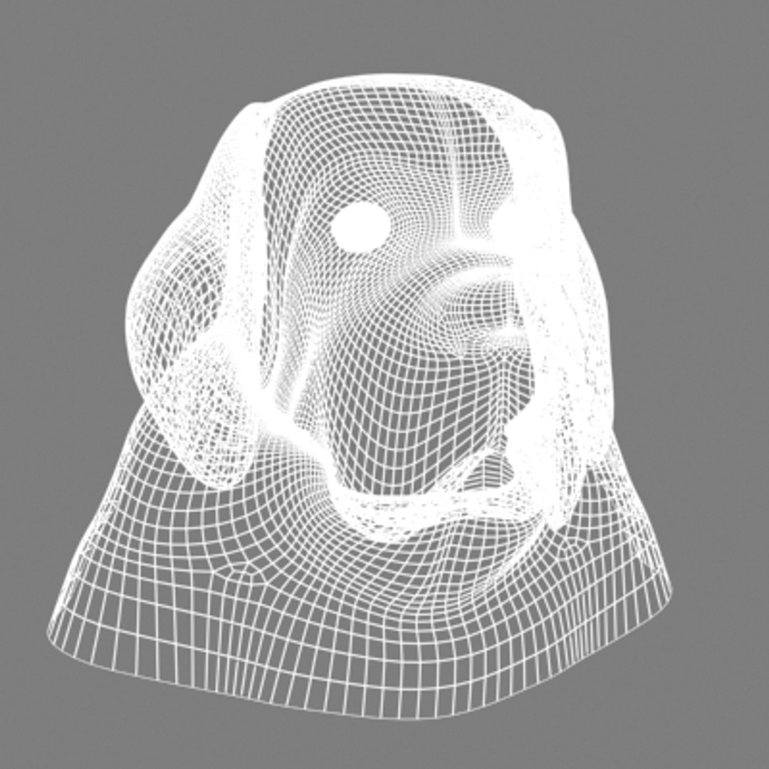 dog head 3d model
