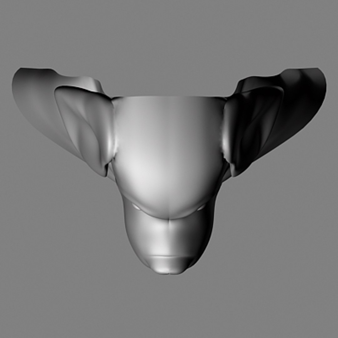 dog head 3d model