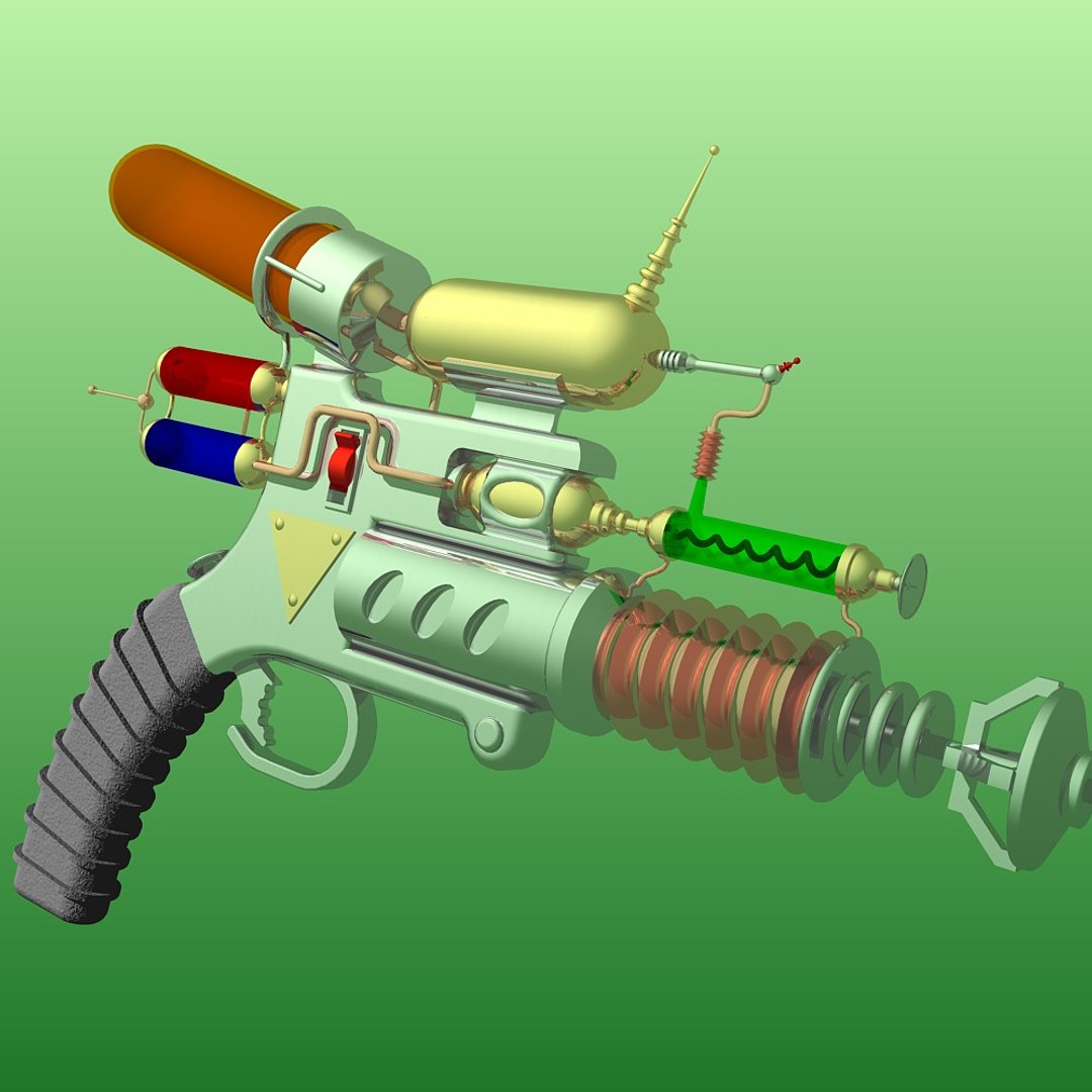 3d model raygun