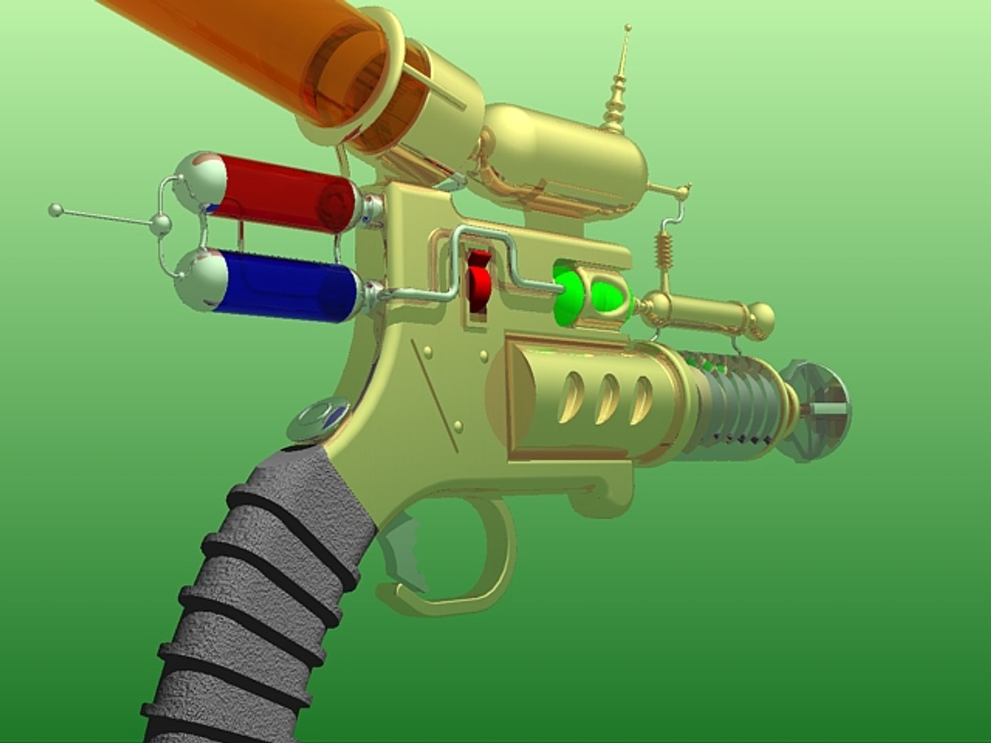 3d model raygun