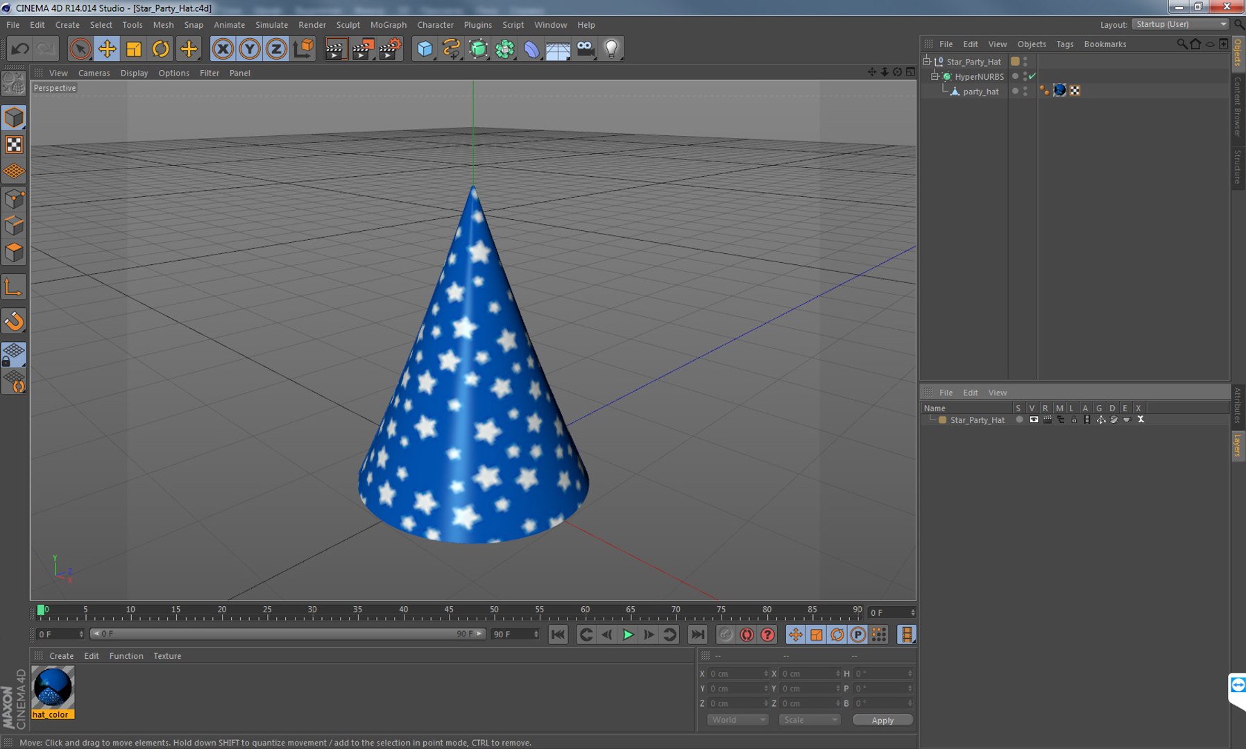 Star Party Hat Model - TurboSquid 1264954