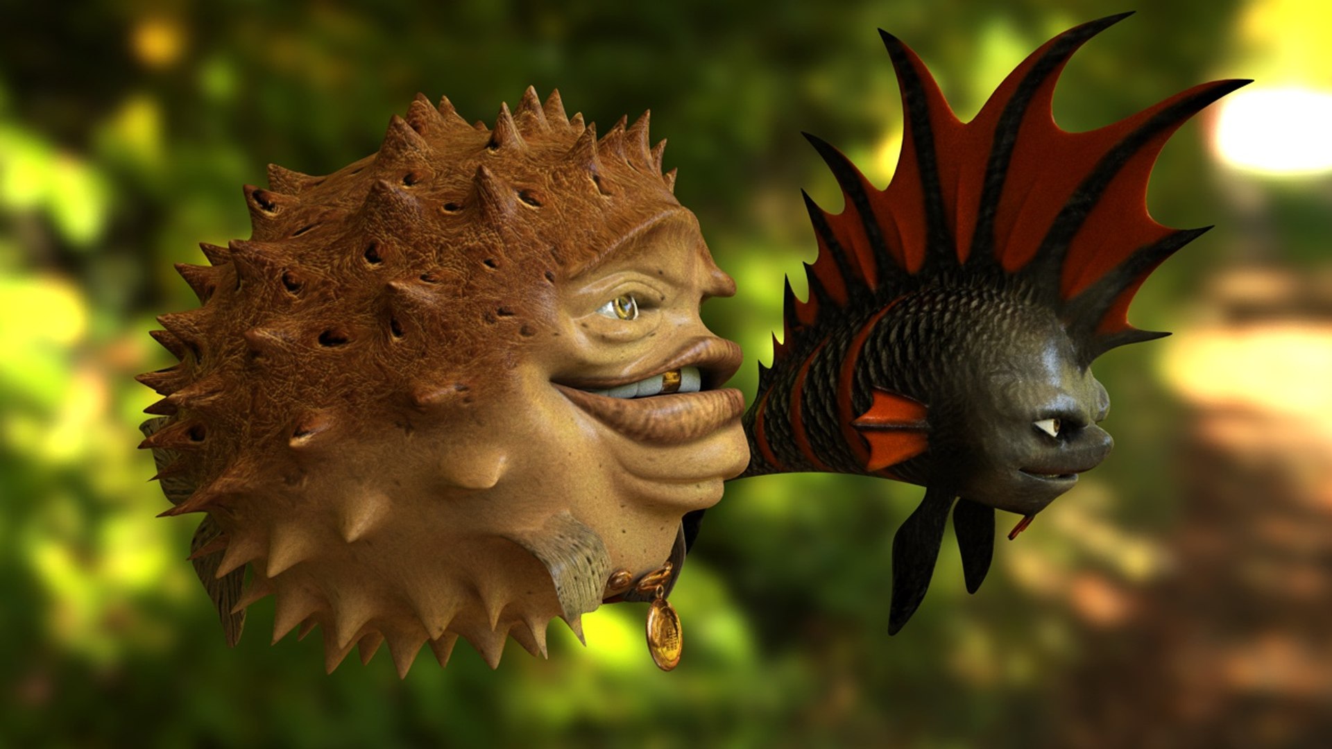 3D Fish Cartoon Character - TurboSquid 1325946