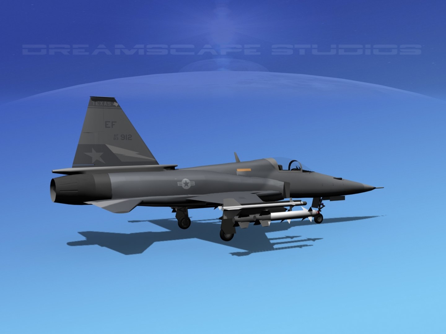 Northrop Tigershark F-20 Fighter 3d Model