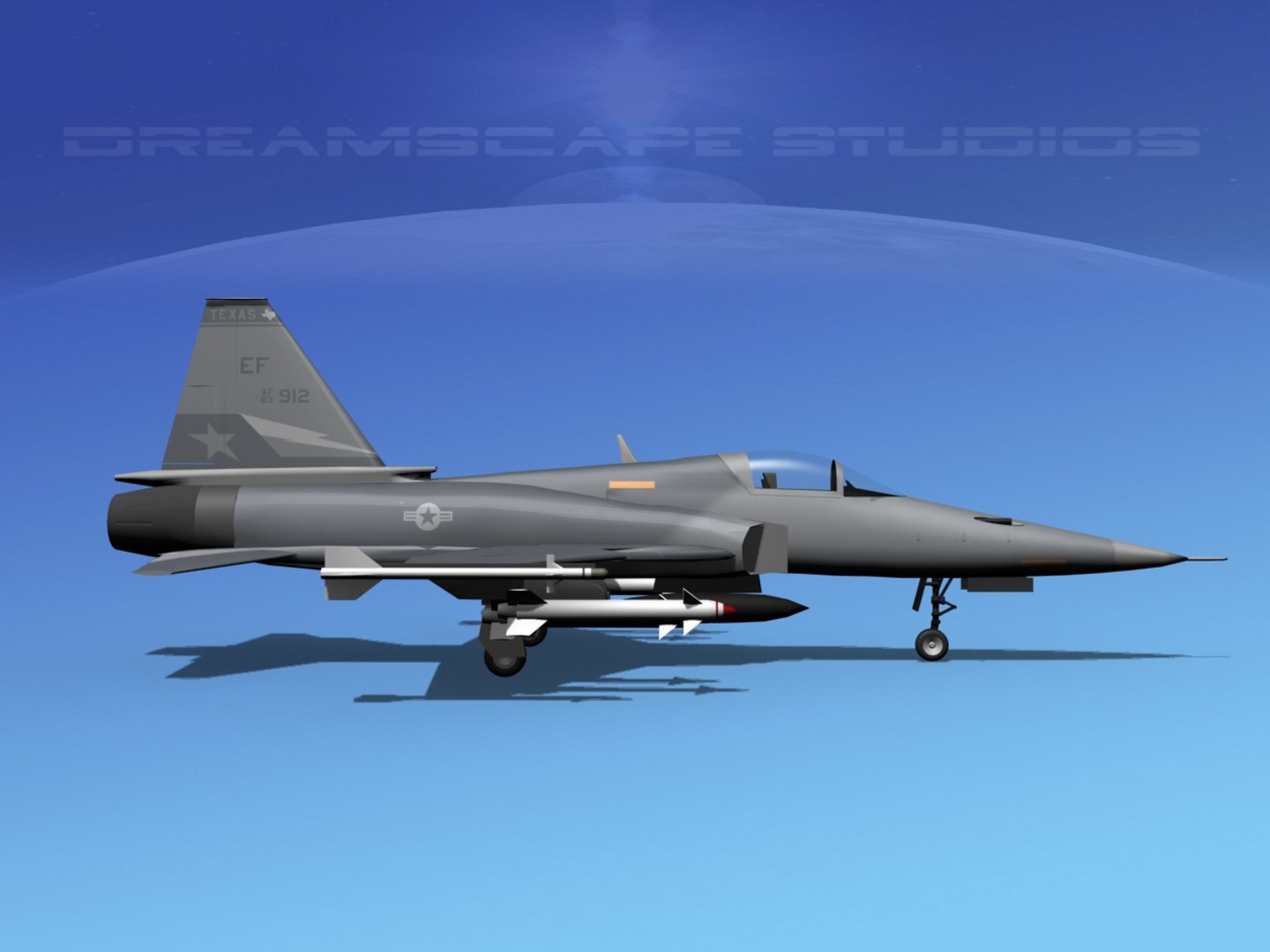 Northrop Tigershark F-20 Fighter 3d Model
