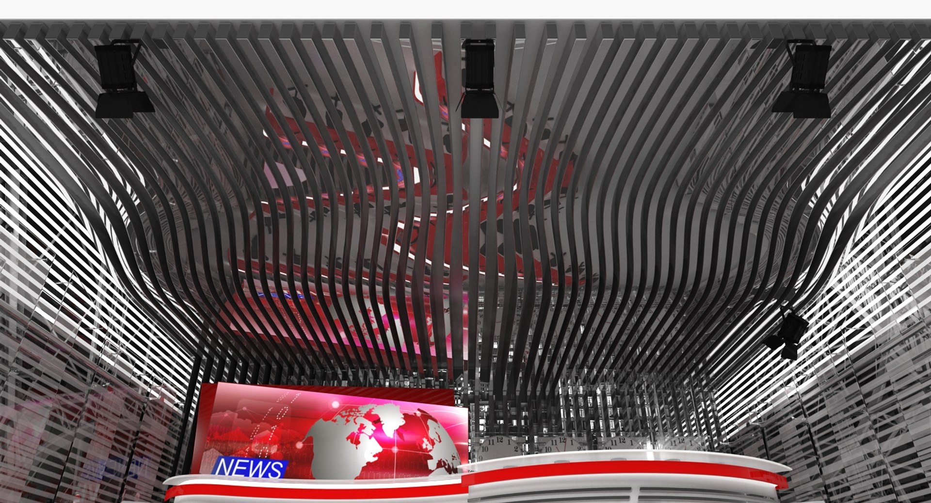 Big Tv Studio 3D Model - TurboSquid 1283158