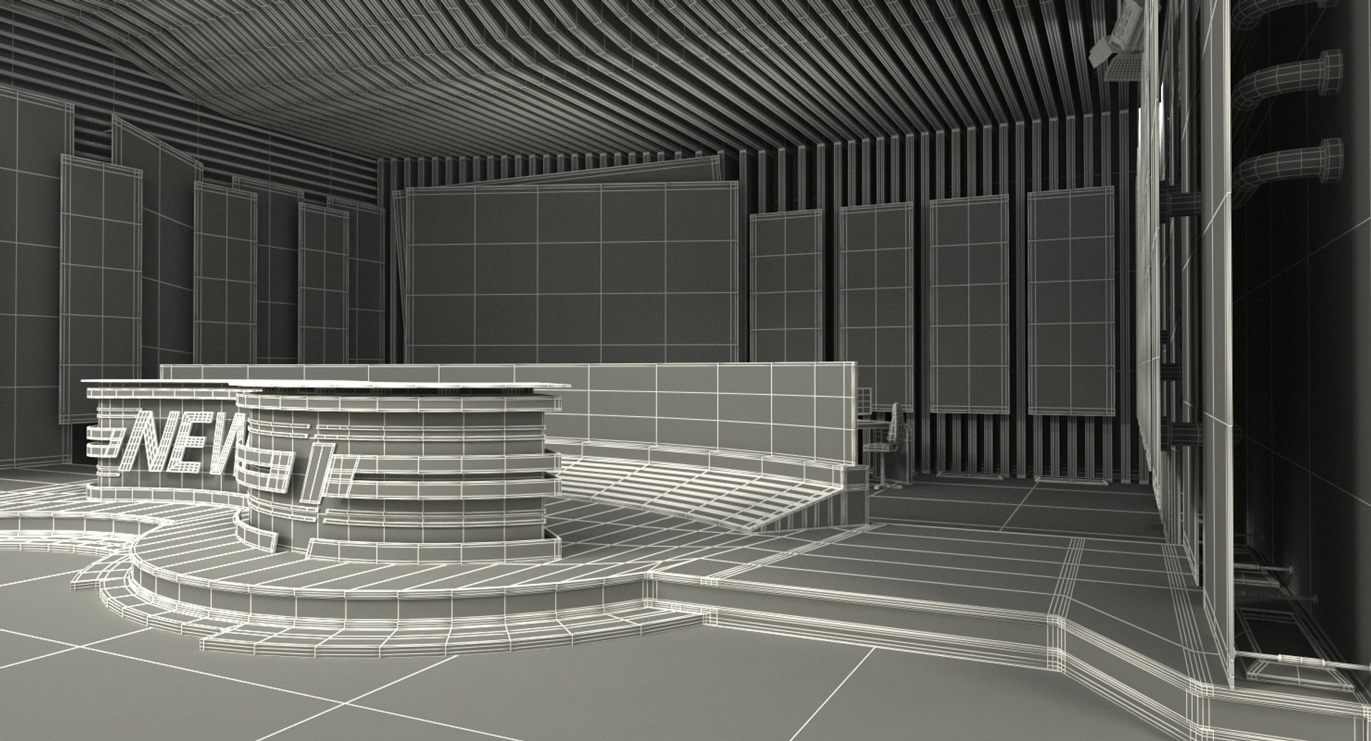 Big Tv Studio 3D Model - TurboSquid 1283158