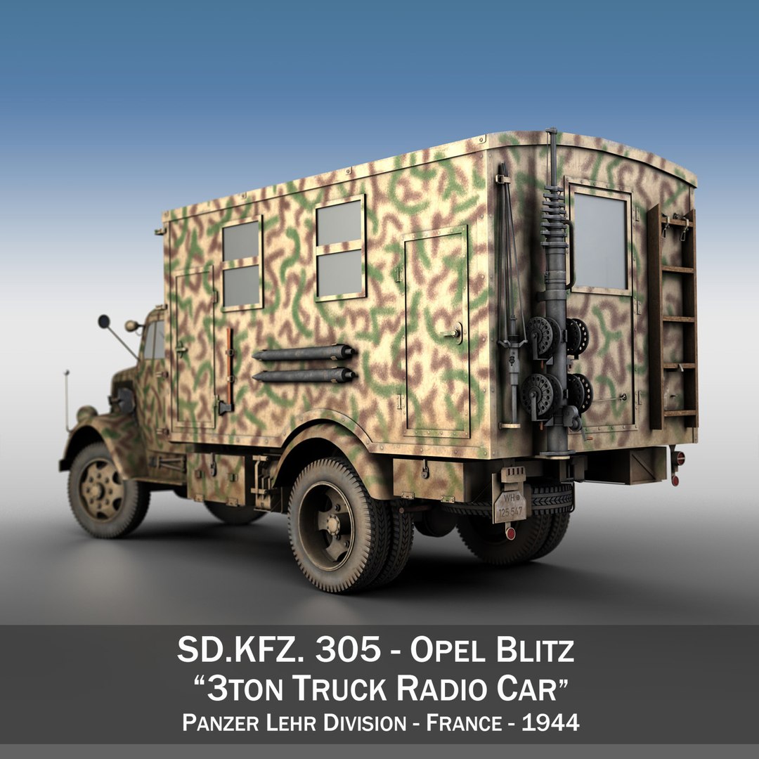 Opel blitz - 3t 3D model - TurboSquid 1215525