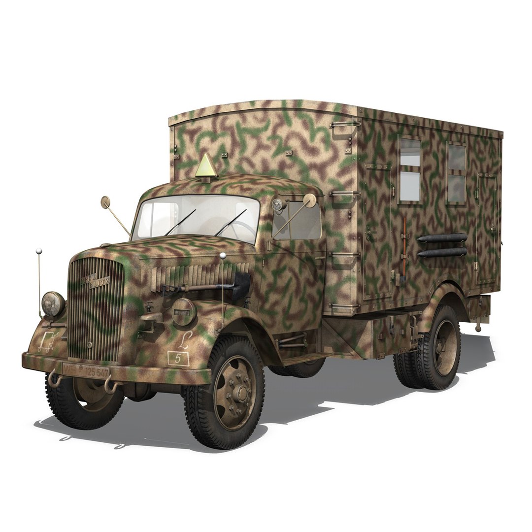 Opel blitz - 3t 3D model - TurboSquid 1215525