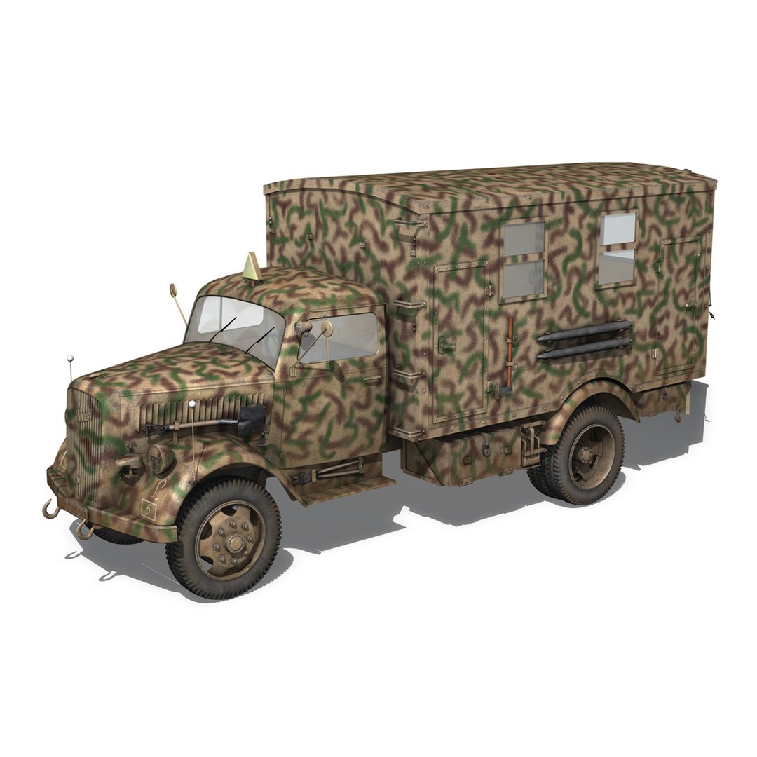 Opel blitz - 3t 3D model - TurboSquid 1215525