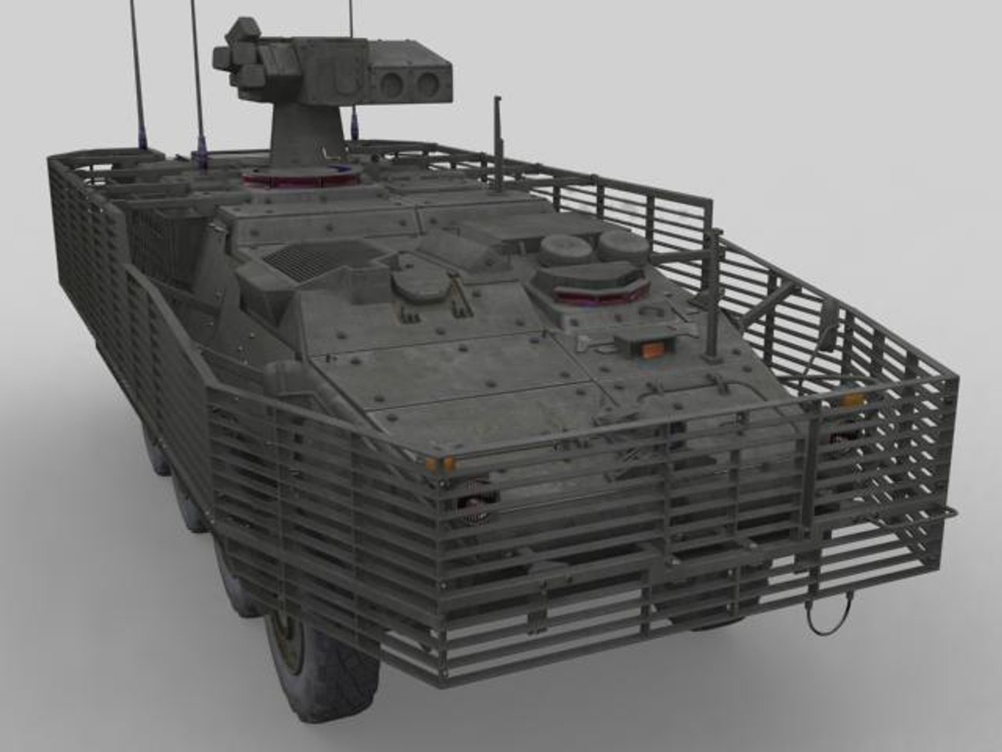 3d stryker atgm slat armor