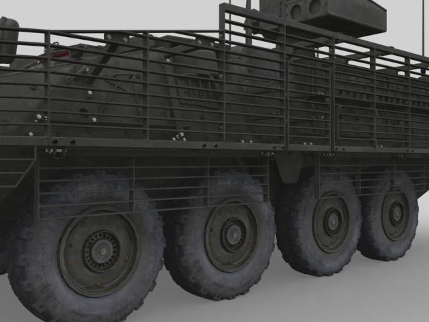 3d stryker atgm slat armor