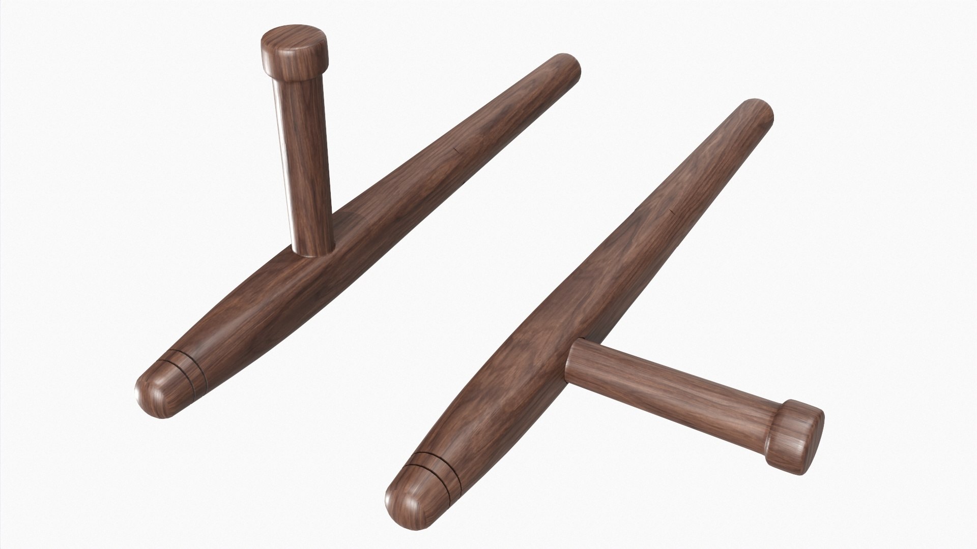 Tonfa Okinawa Wood 3D - TurboSquid 1856618