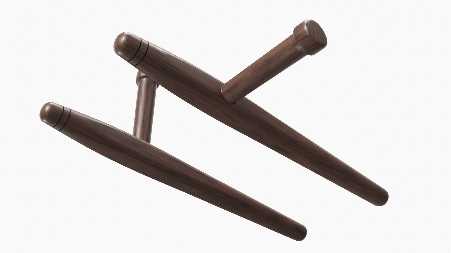 Tonfa Okinawa Wood 3D - TurboSquid 1856618
